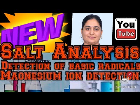 salt Analysis, magnesium ion detection, group 6 cation. - YouTube