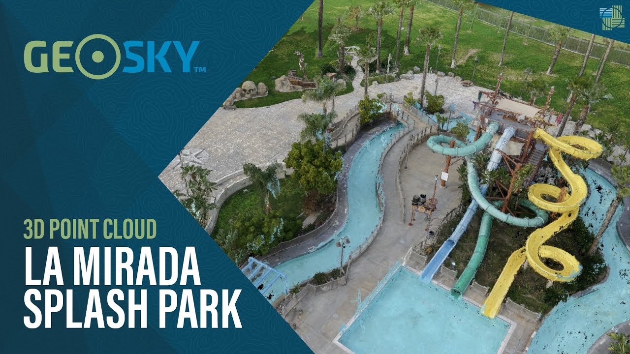 La Mirada Splash Park - 3D Point Cloud Fly-Through - YouTube