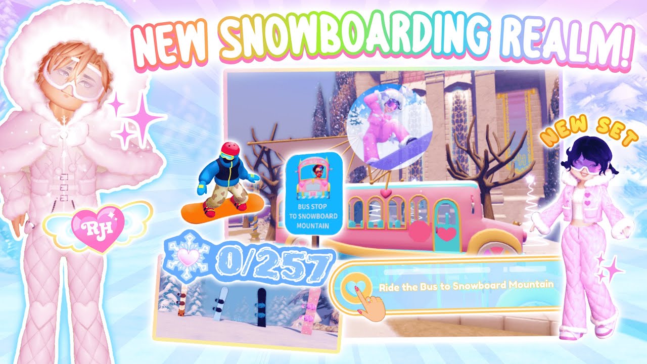 NEW UPDATE!!! SNOWBOARDING REALM! | Royale High | - YouTube
