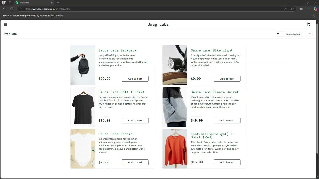 Automation Robot Framework test run - YouTube