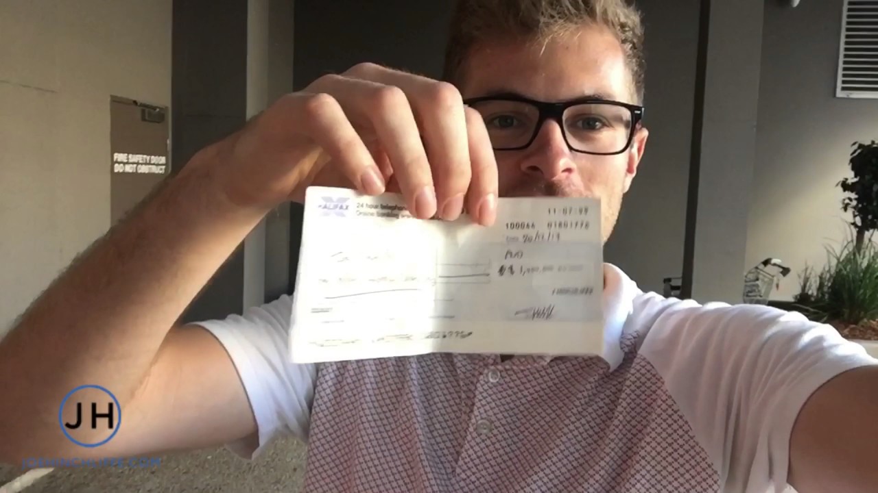 I have a cheque for $1,000,000 💵 - YouTube