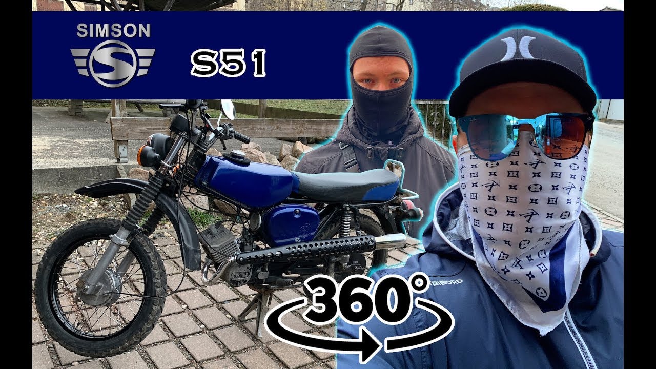 Simson S51 | 360° Test Drive | DesiVia | VR | 4K - YouTube