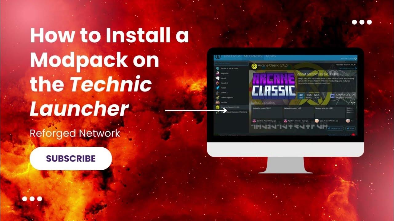 Technic Launcher Tutorial - Installing A Modpack Using a Technic Install Link - YouTube