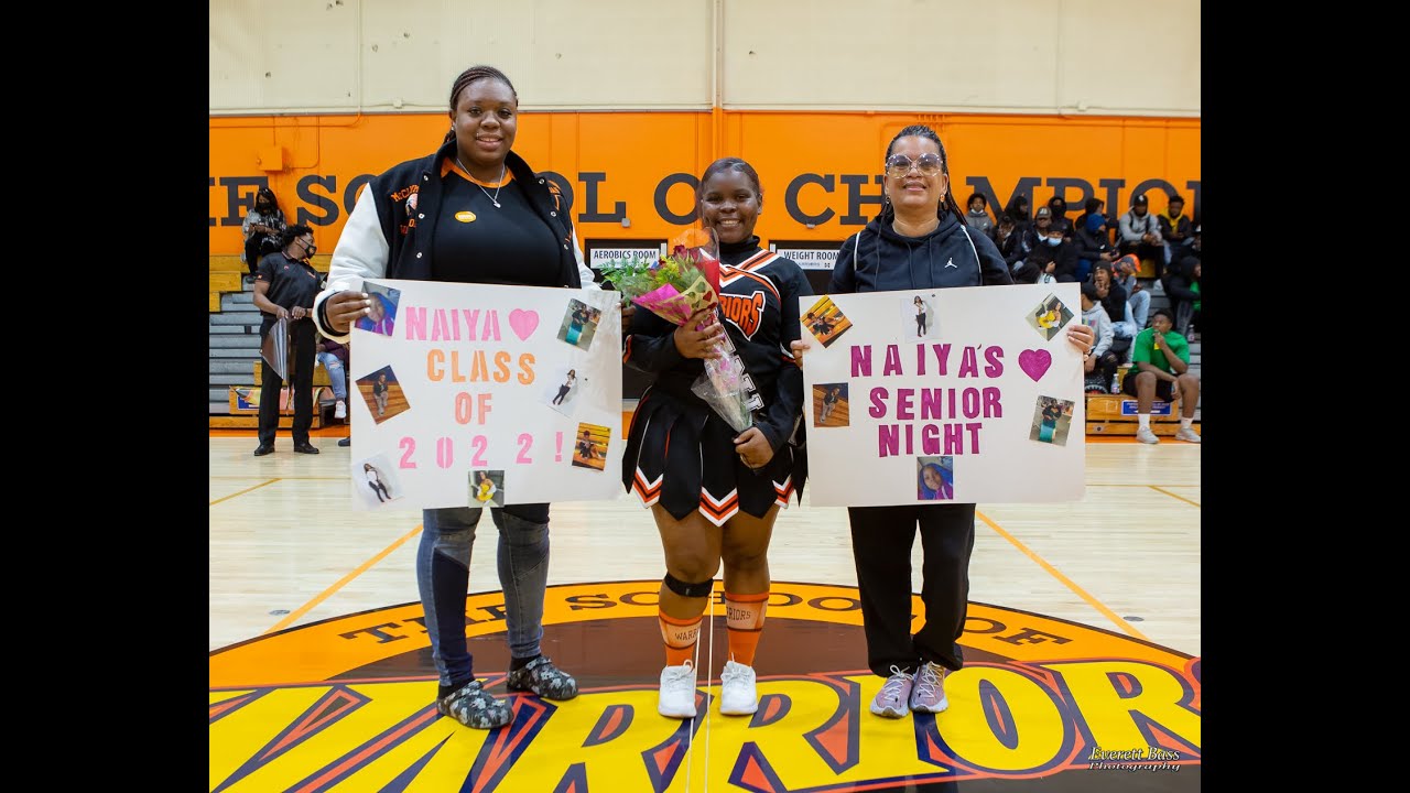 McClymonds Cheer Senior Night Naiya 2 16 2022 - YouTube