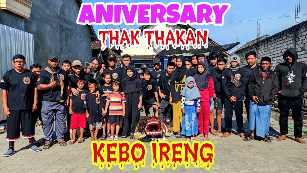 aniversary thak thakan kebo ireng part1 || indonesian traditional ...