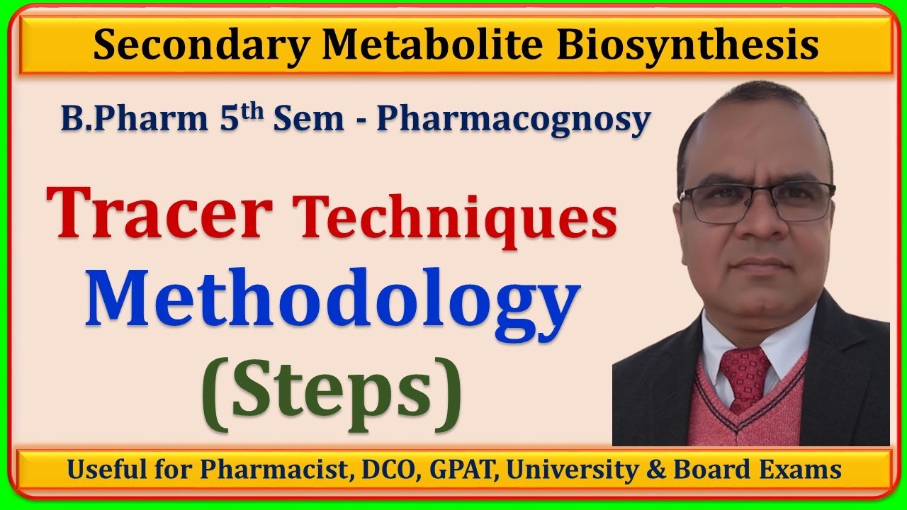 Tracer Techniques - Methodology (steps) (5th Sem Pharmacognosy) - YouTube