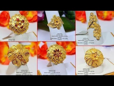 Latest Gold Ring Designs For women 2020 || New and trendy gold ring ...