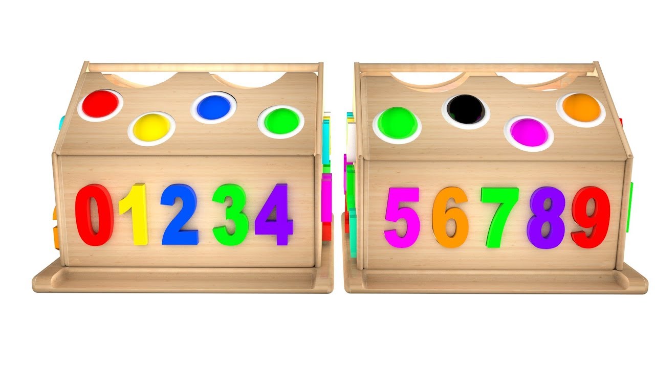 Learn Numbers and Colors with Wooden Hammer Educational Toys ...