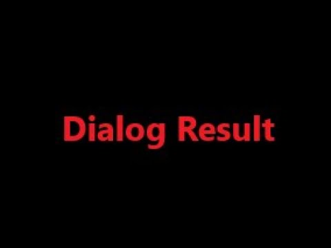Tutorial / DialogResult in C# - YouTube