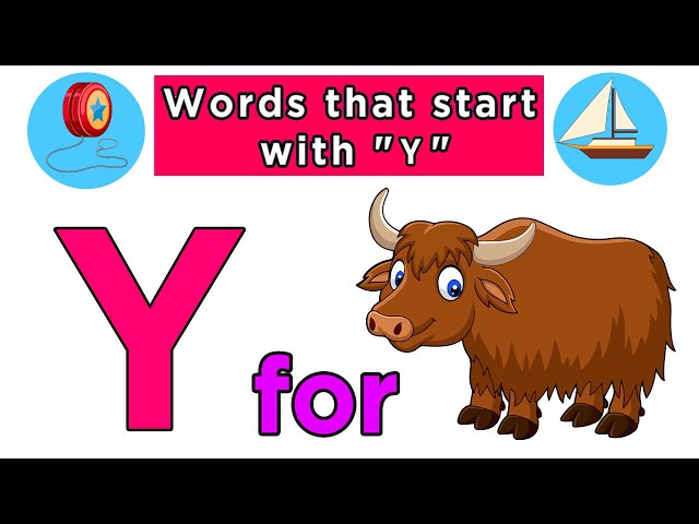 Y Words For Kids