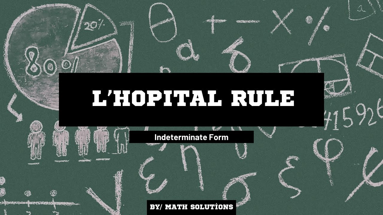 L'Hopital Rule - YouTube