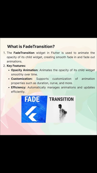 FadeTransition in Flutter #devcode - YouTube