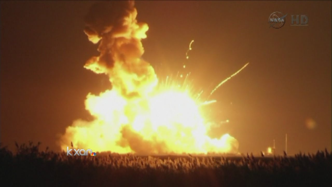 Rocket with UT satellite on board explodes - YouTube