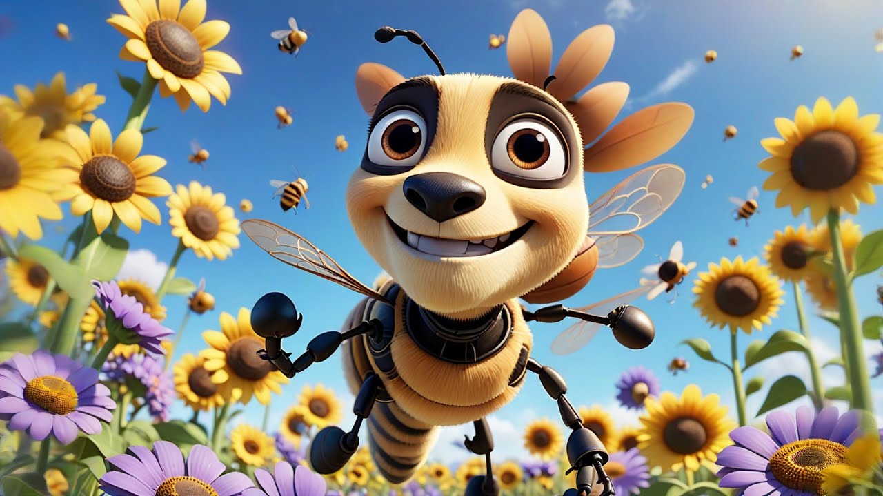 Buzzy Bee | Busy Bee Nursery Rhyme for Kids | Fun Learning and Sing ...