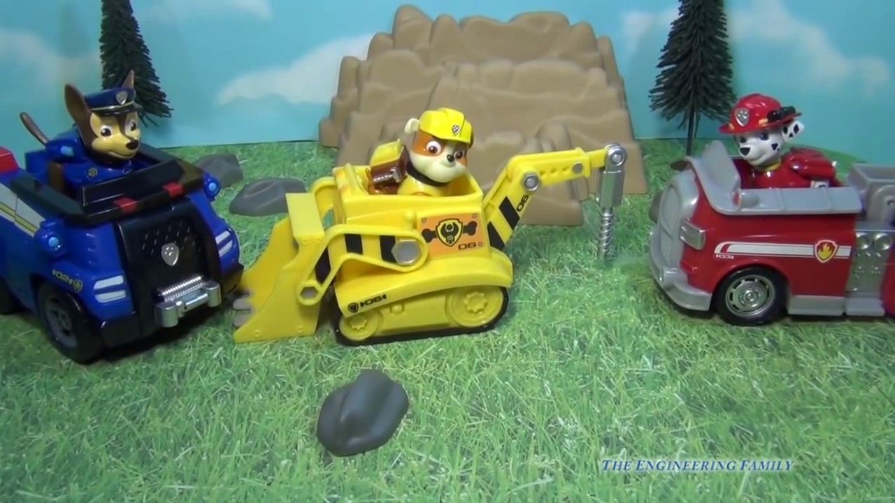 PAW PATROL Nickelodeon Paw Patrol Rubble Digging Bulldozer Paw Patrol ...