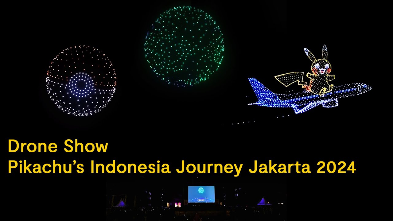 Pokemon Drone Show (Pokemon Run Jakarta 2024) - YouTube