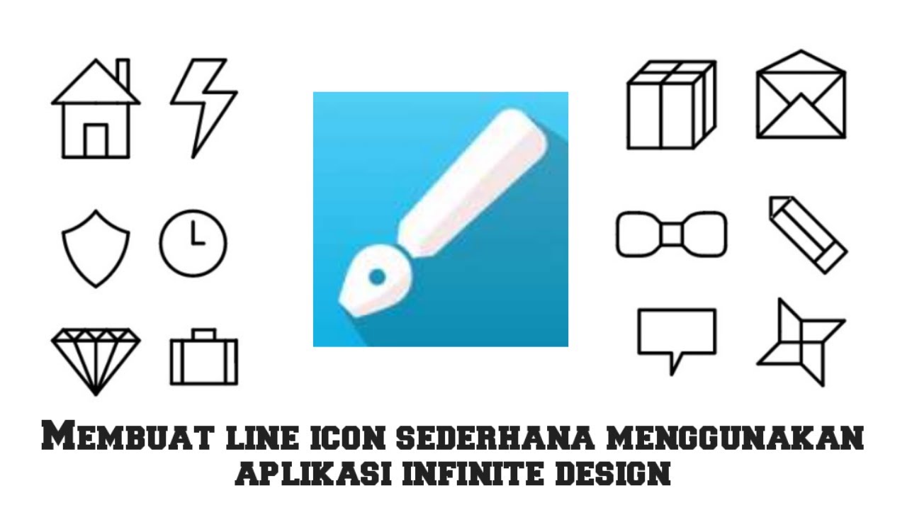 Membuat line icon sederhana menggunakan aplikasi infiite design - YouTube