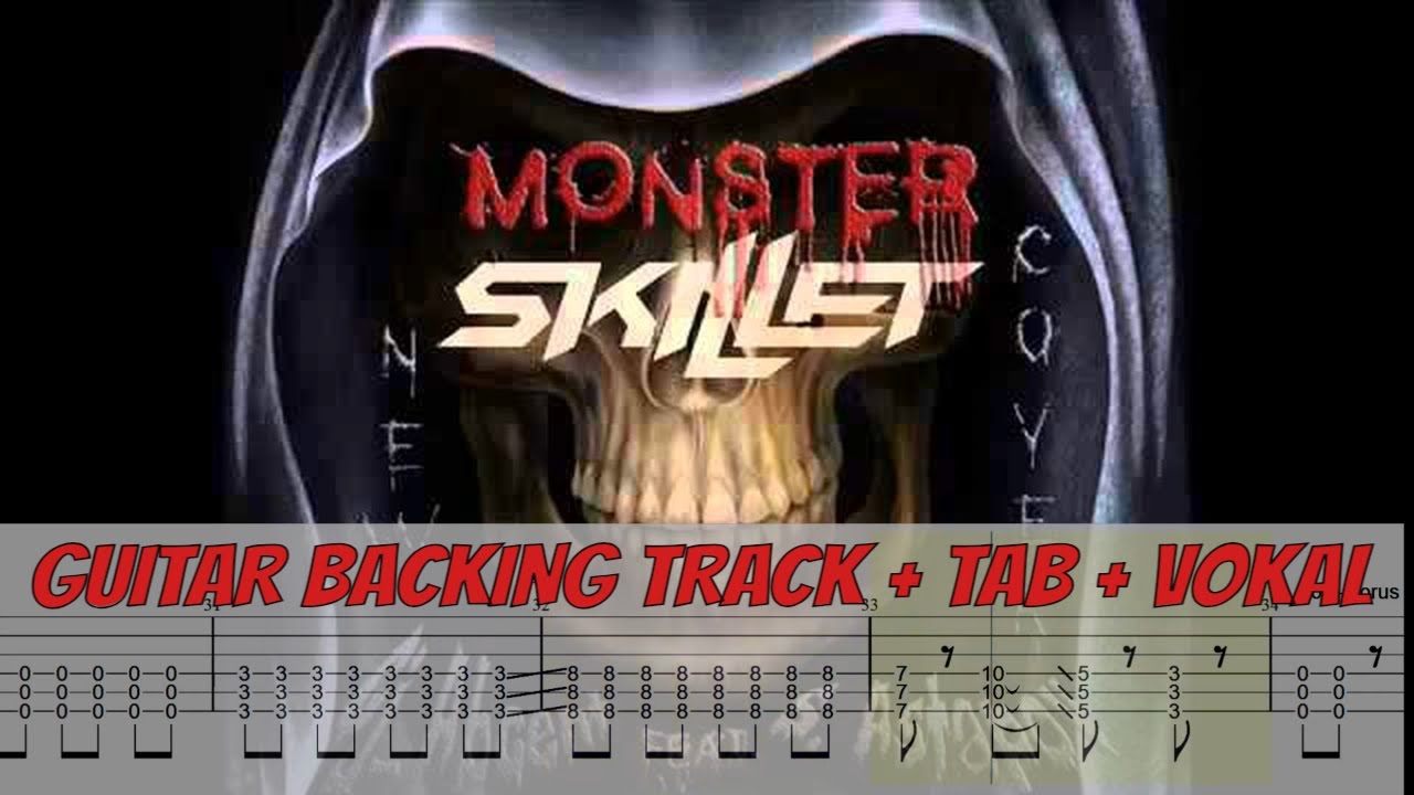 Skillet - Monster - [GUITAR BACKING TRACK + TAB] - YouTube