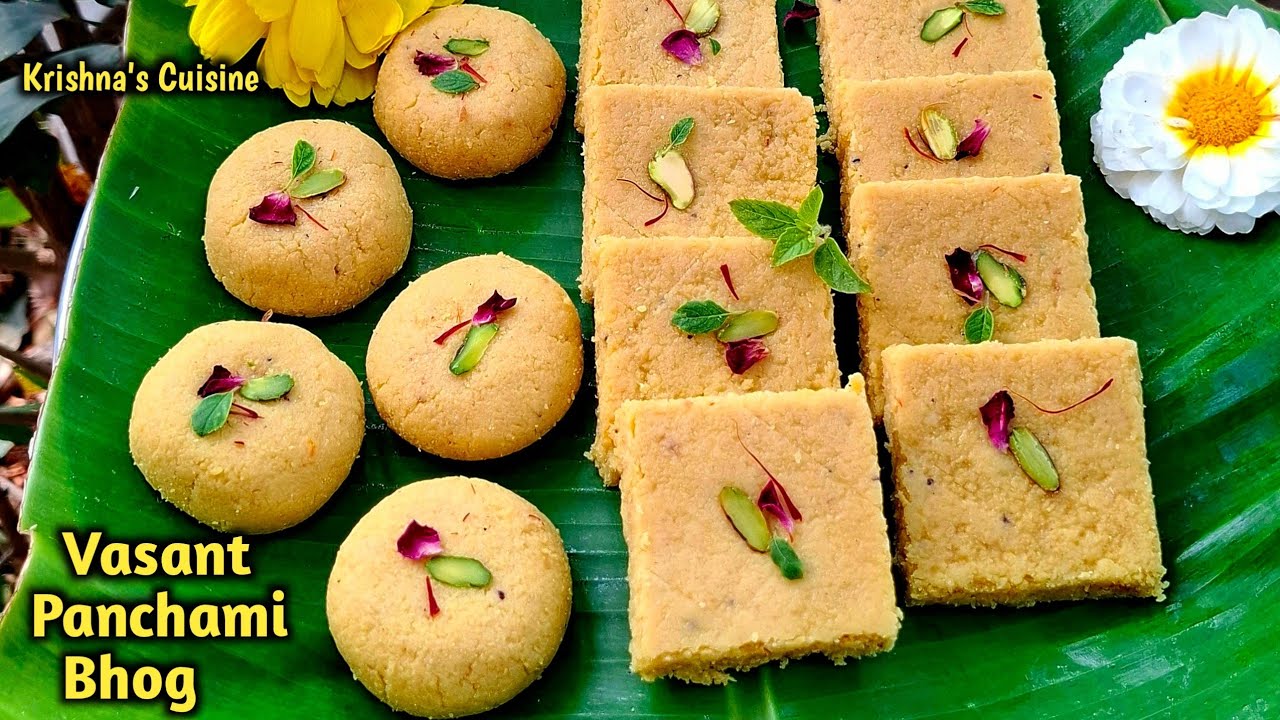 Basant Panchami Bhog | Kesar Barfi | Kesar Peda || Saffron Sweet ...