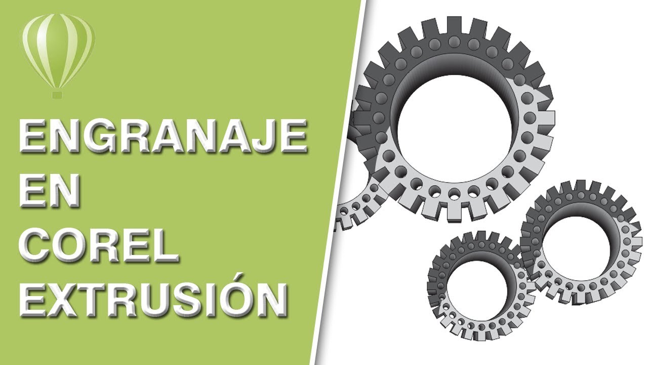 CREACION DE ENGRANAJES CON EXTRUSION COREL DRAW TUTORIAL - YouTube
