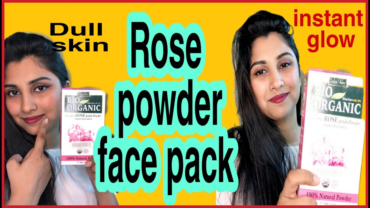 Rose Powder Face pack | Get glass skin || Rosy's Skincare - YouTube