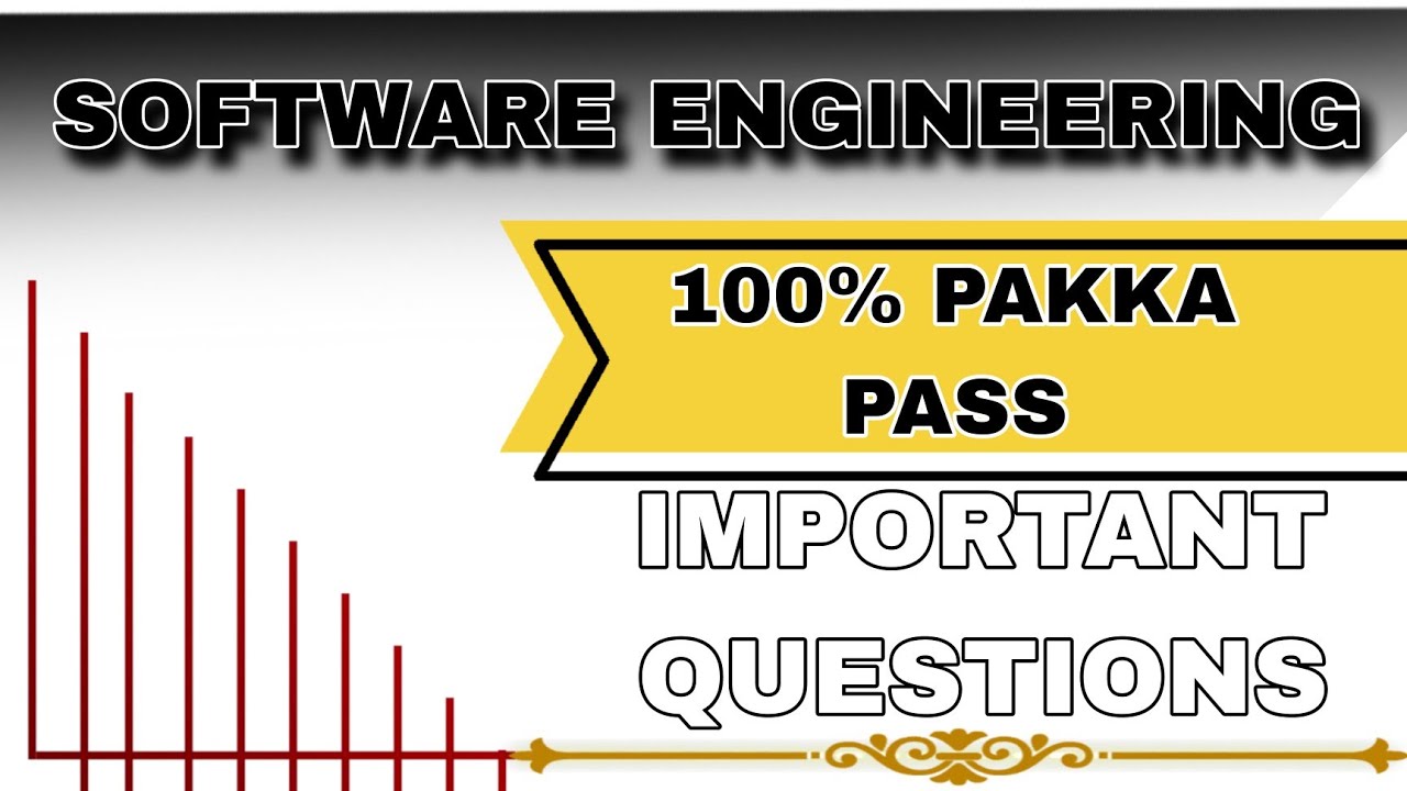 SOFTWARE ENGINEERING IMPORTANT QUESTIONS // BTECH - YouTube