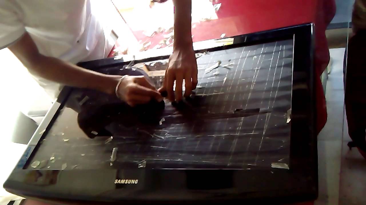 Samsung Lcd panel paper change - YouTube