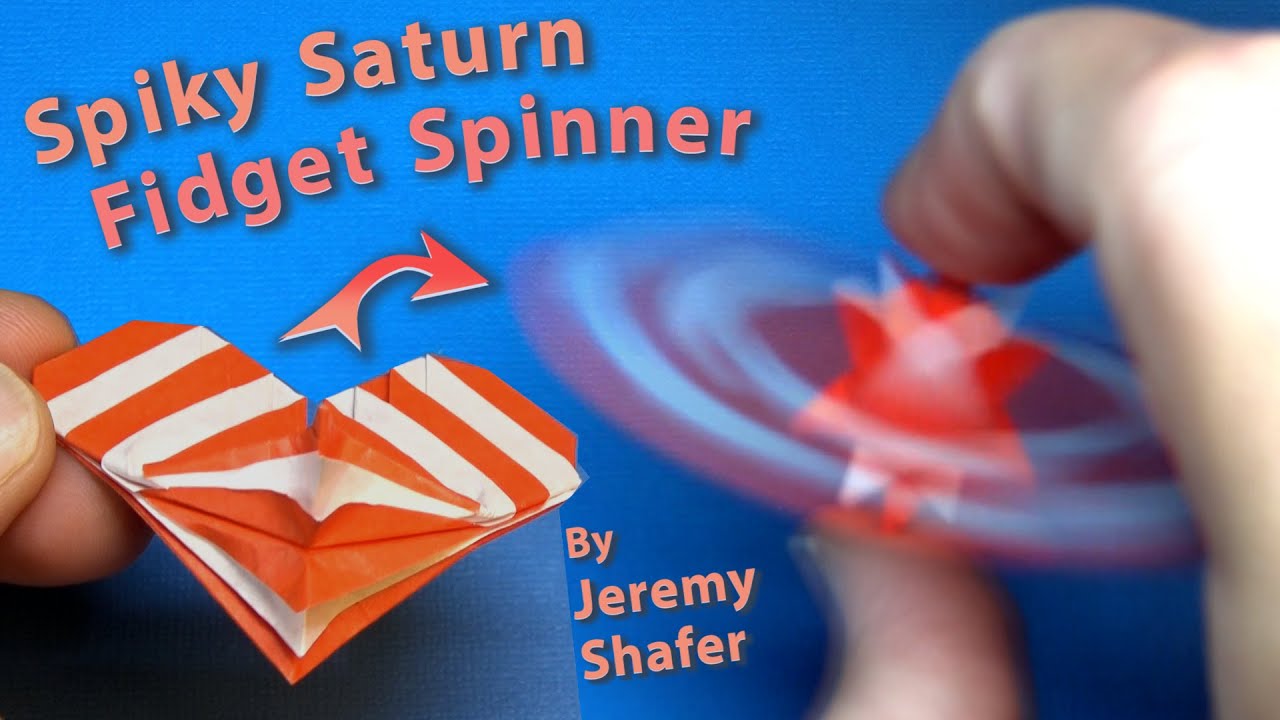 💞 Spiky Saturn Fidget Spinner 🪐 Pure Origami Oscillation Fidget Spinner ...