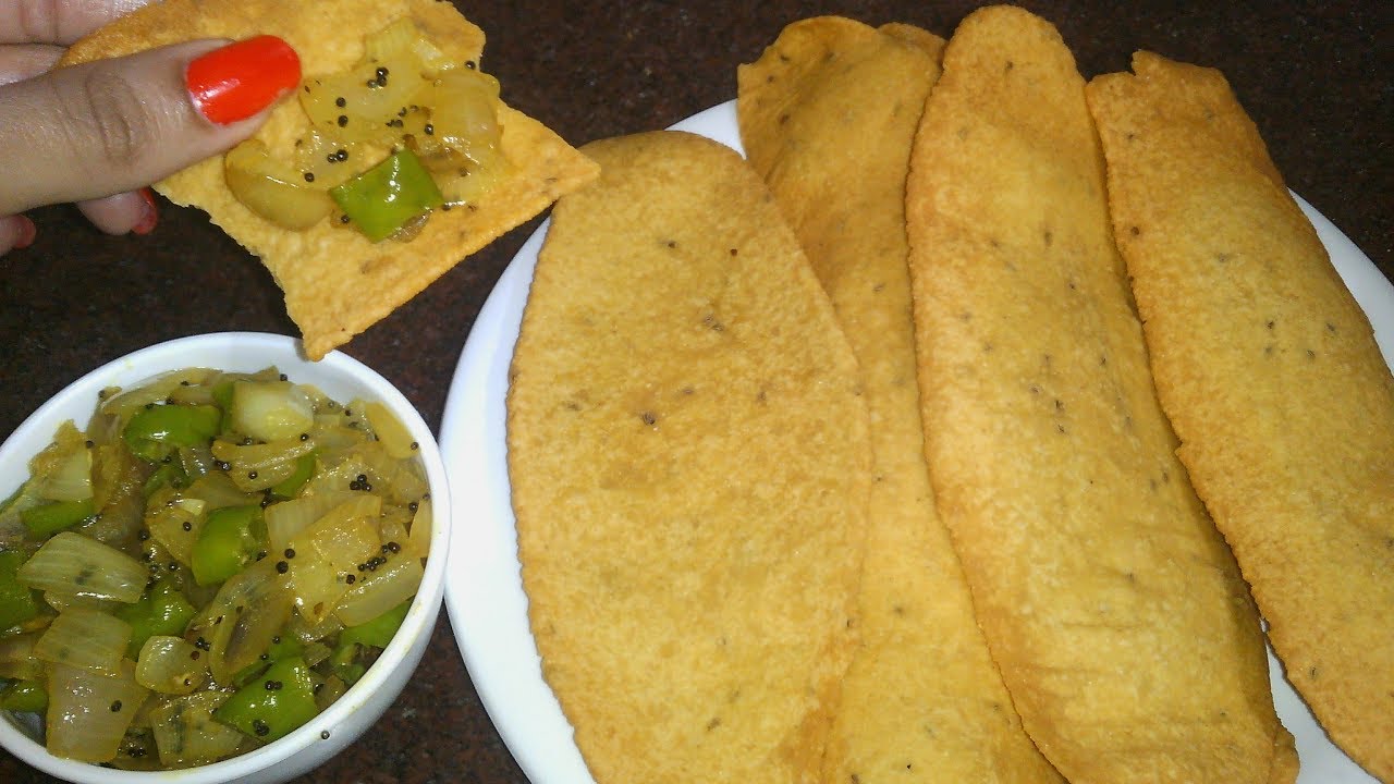 गुजराती बेसन फाफड़ा और इसका चटपटा सम्भारा घर पर कैसे बनाये||Crunchy ...