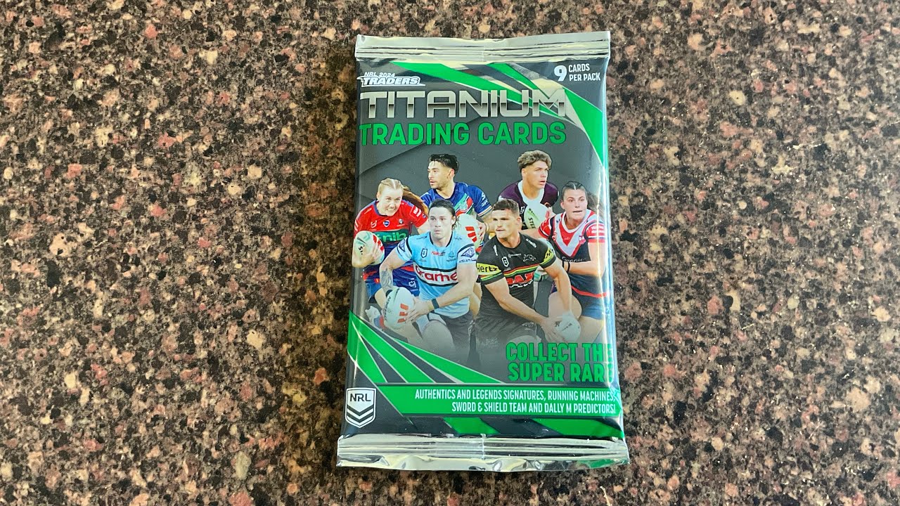 NRL 2024 Traders Titanium Rugby League Trading Cards Booster Pack - YouTube