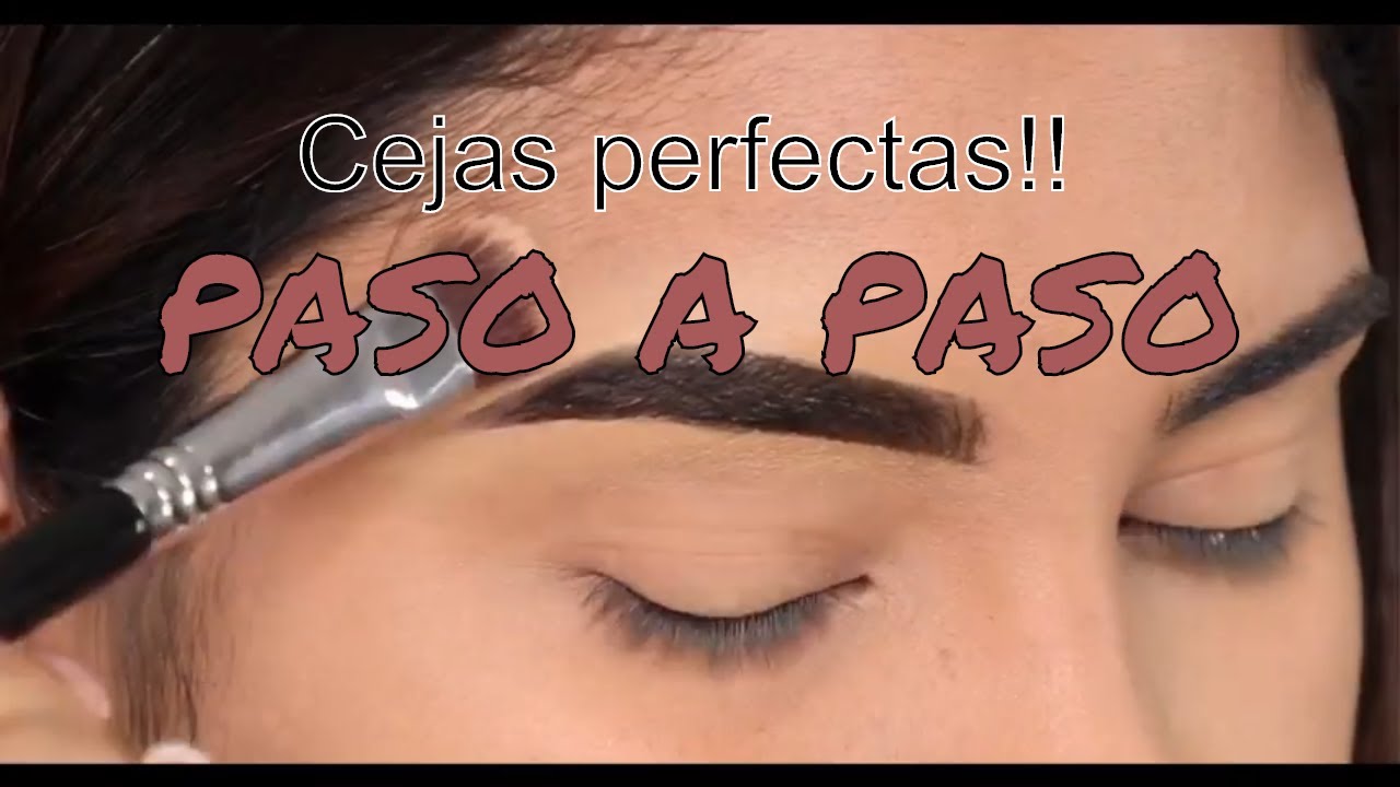 ¿cómo pintarse las cejas paso a paso para principiantes? |TUTORIAL PASO ...