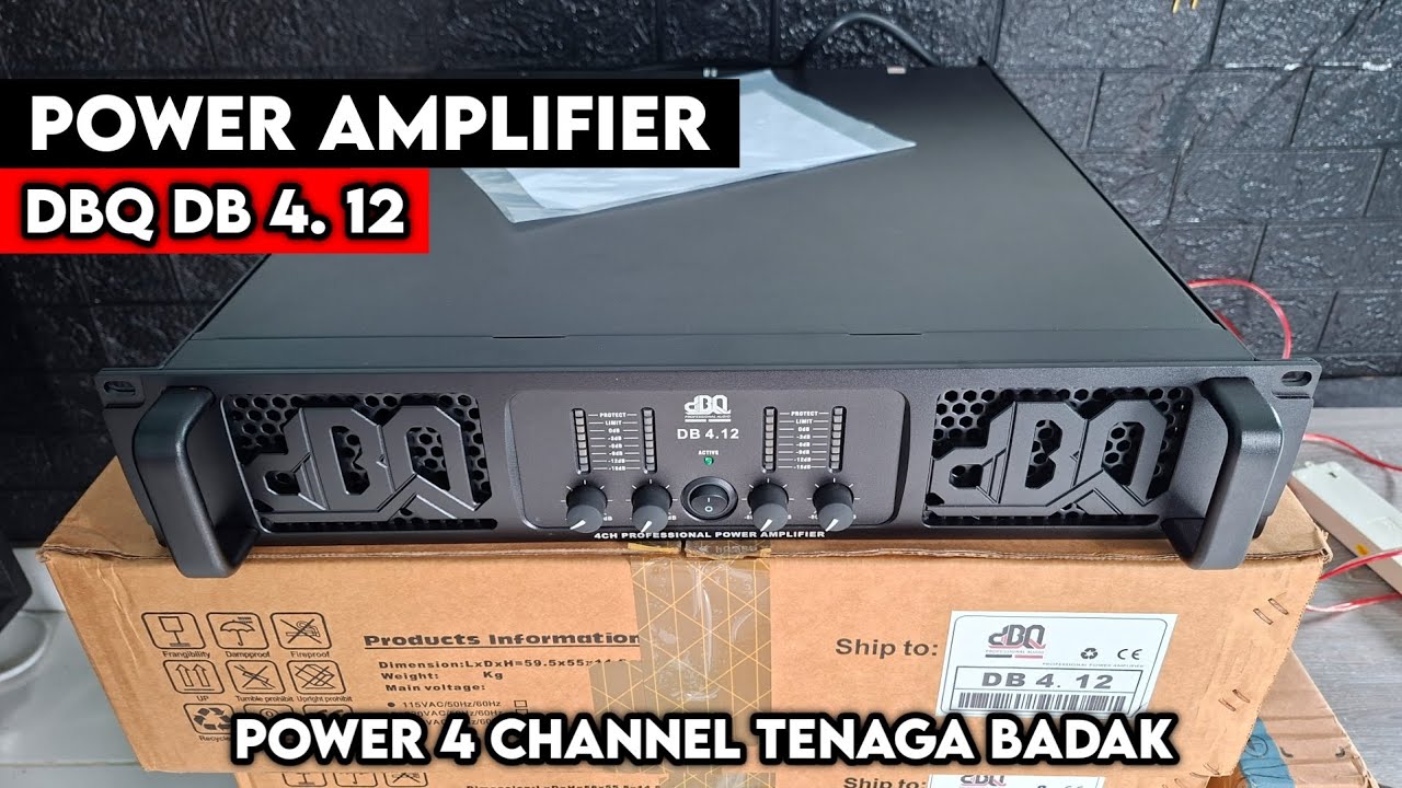 Power Amplifier DBQ DB 4.12 Original - YouTube