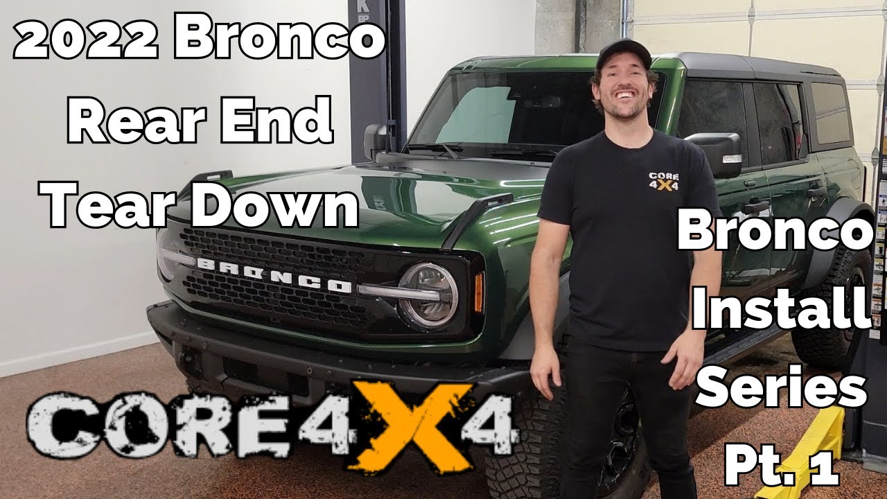 2022 Ford Bronco Rear End Tear Down - YouTube