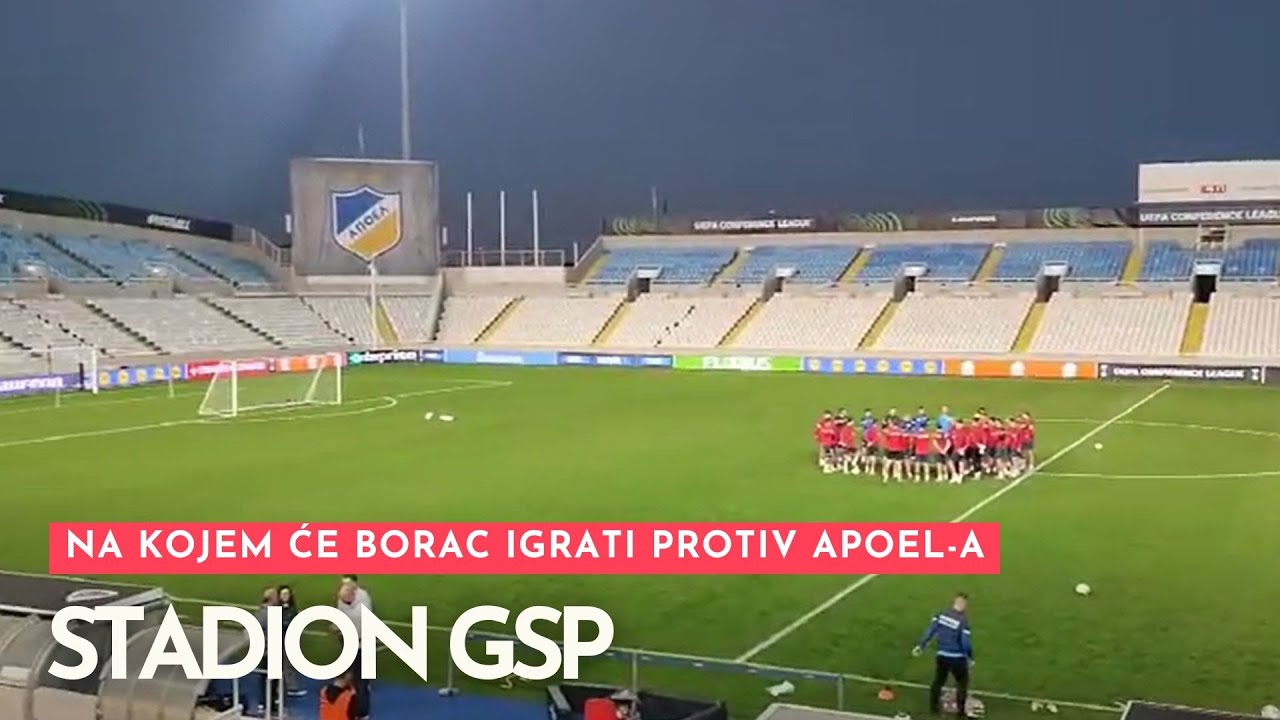Stadion GSP na kojem će Borac igrati protiv APOEL-a. - YouTube