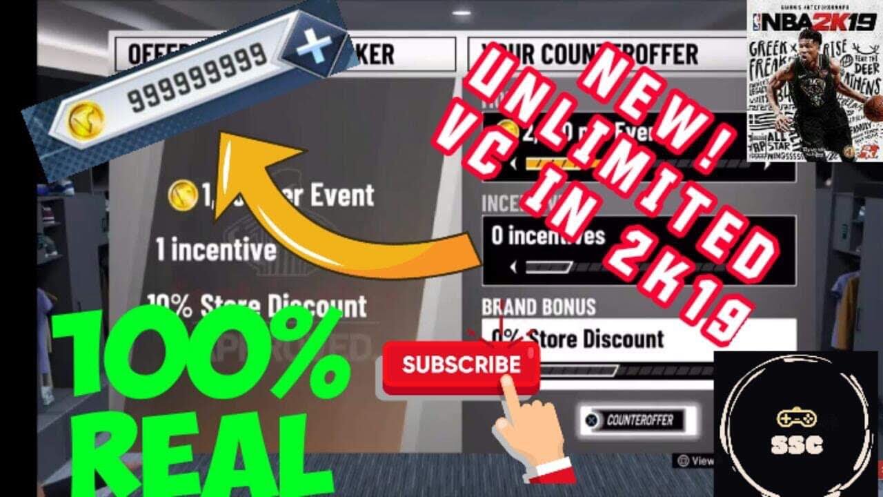 NBA 2k19 VC GLITCH 🤑 600k in 1 HOUR 🤑🤑 CLAIM YOUR FREE VC NOW!! - YouTube