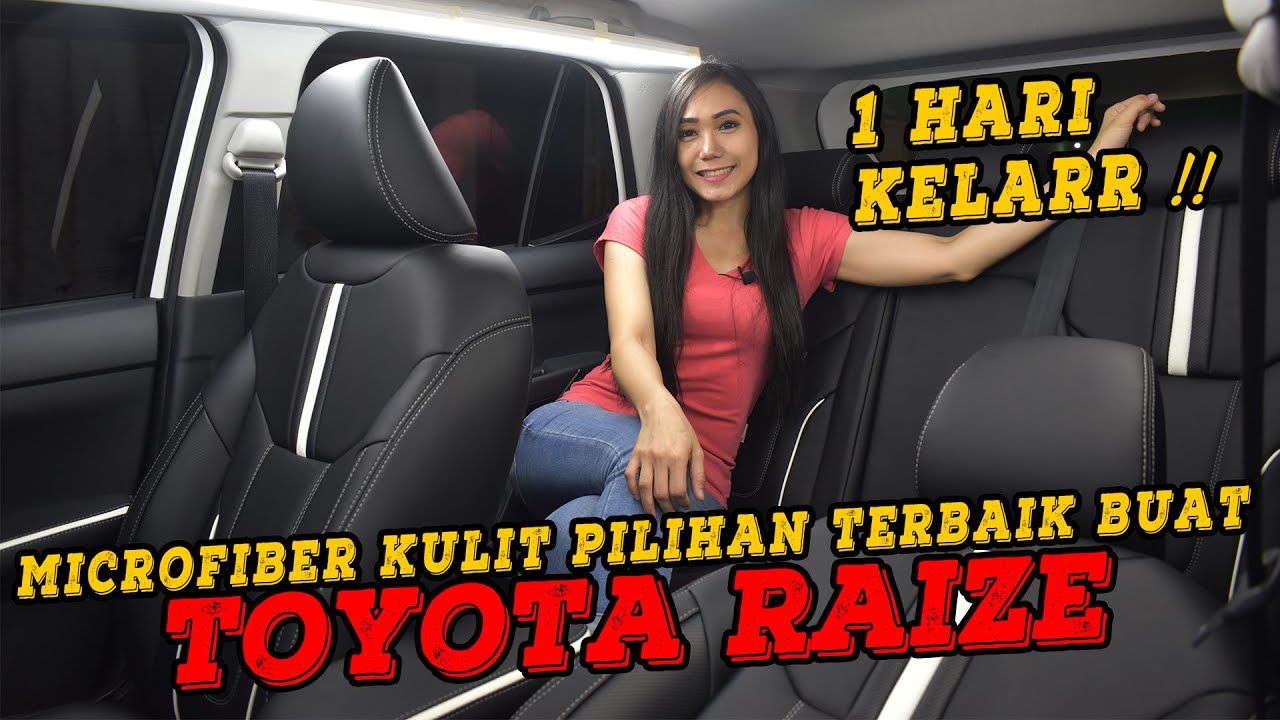 Toyota Raize 2021 Modifikasi Jok Kulit Microfiber ⁉️ classic 1 interior ...