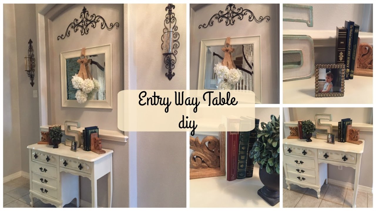 ENTRY WAY TABLE DIY | French Country Style - YouTube