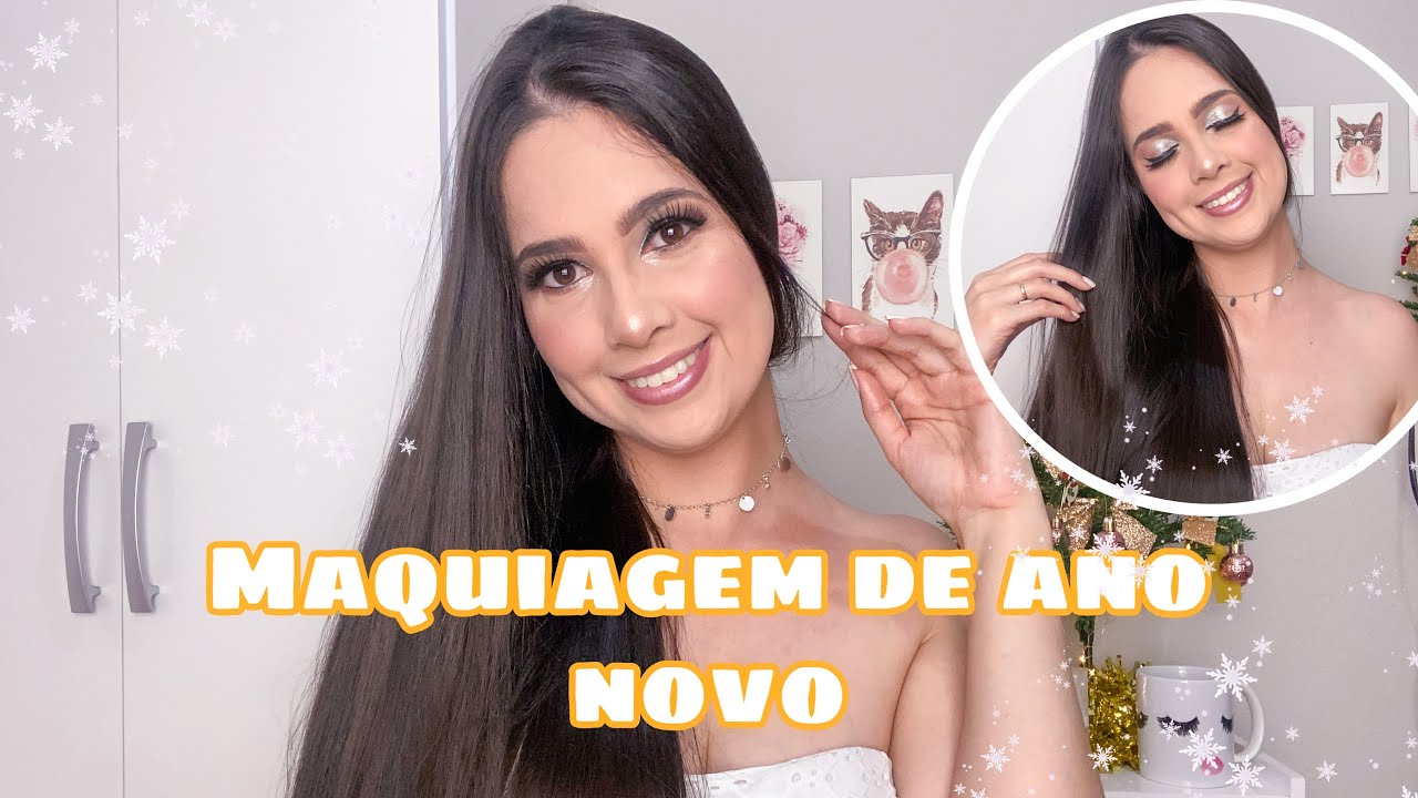 TUTORIAL DE MAQUIAGEM PARA O ANO NOVO - YouTube