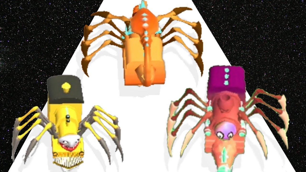 Spider Train 3D Run Master - Max Level Android Ios Gameplay - YouTube