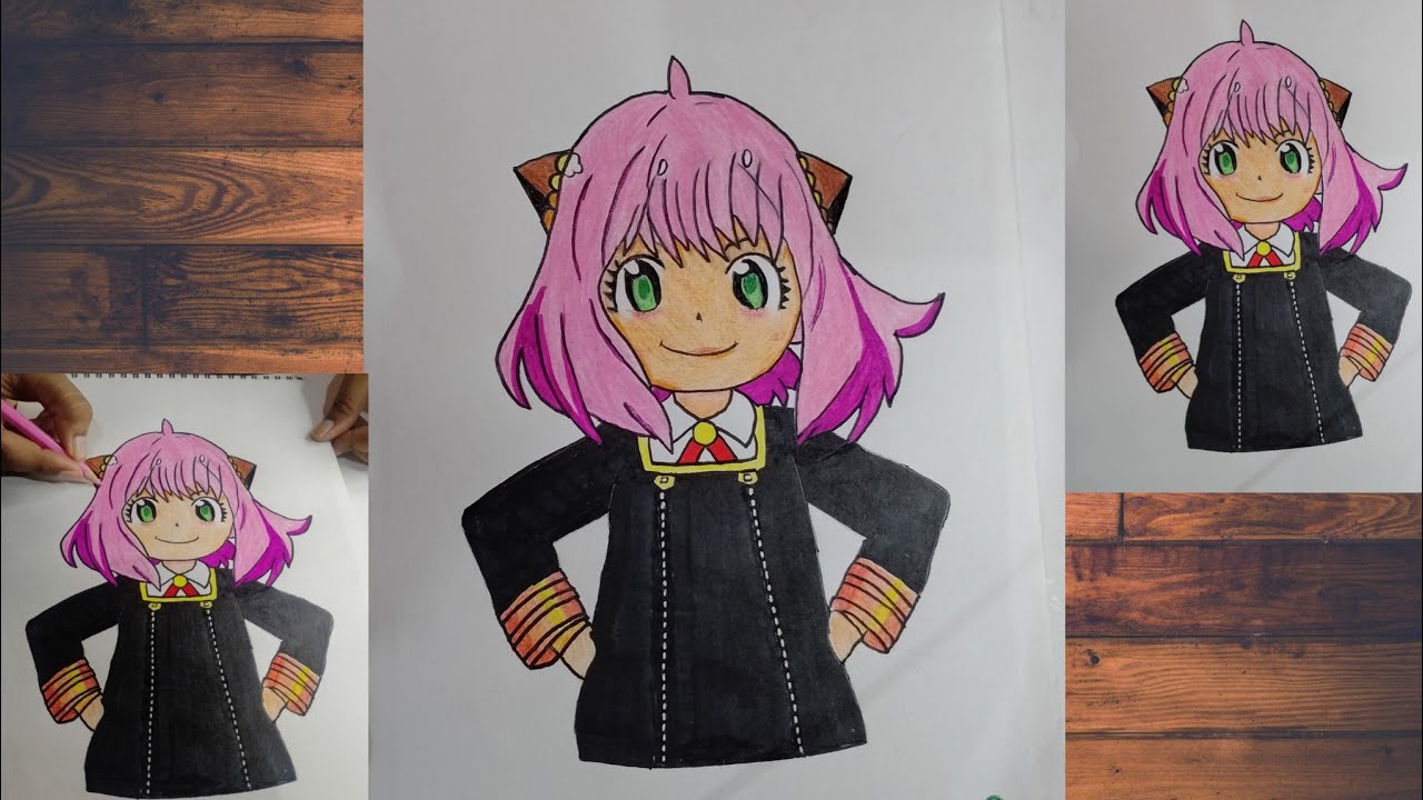 How to Draw anya easy drawing step by step drawings ideas 💡 - YouTube