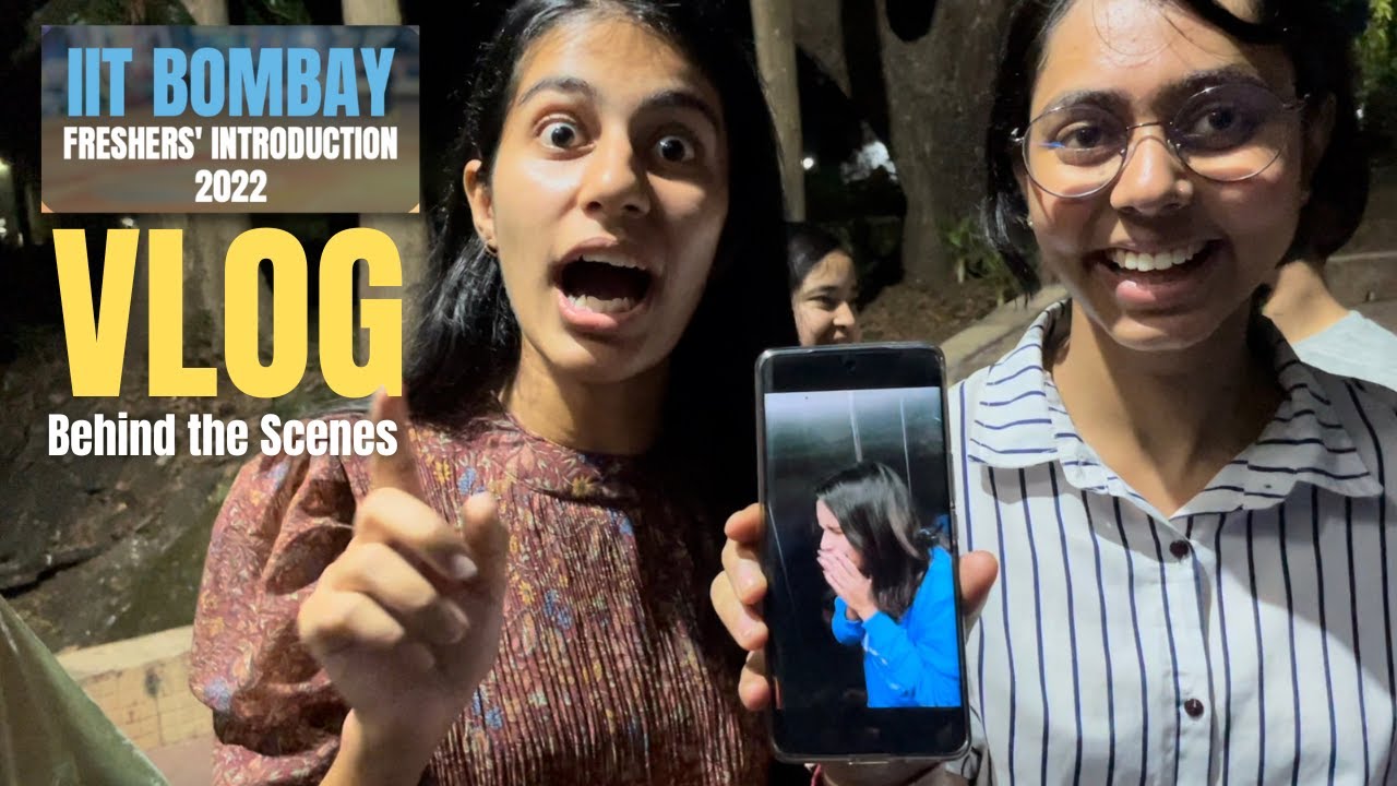 Behind The Scenes VLOG 😂 of IIT Bombay Freshers Shoot! - YouTube