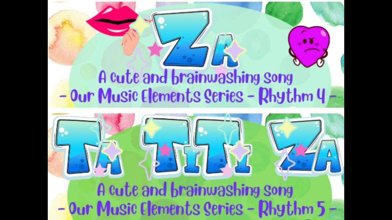 Music elements series [Rhythms]: (1) Za means no sound on the beat (2 ...