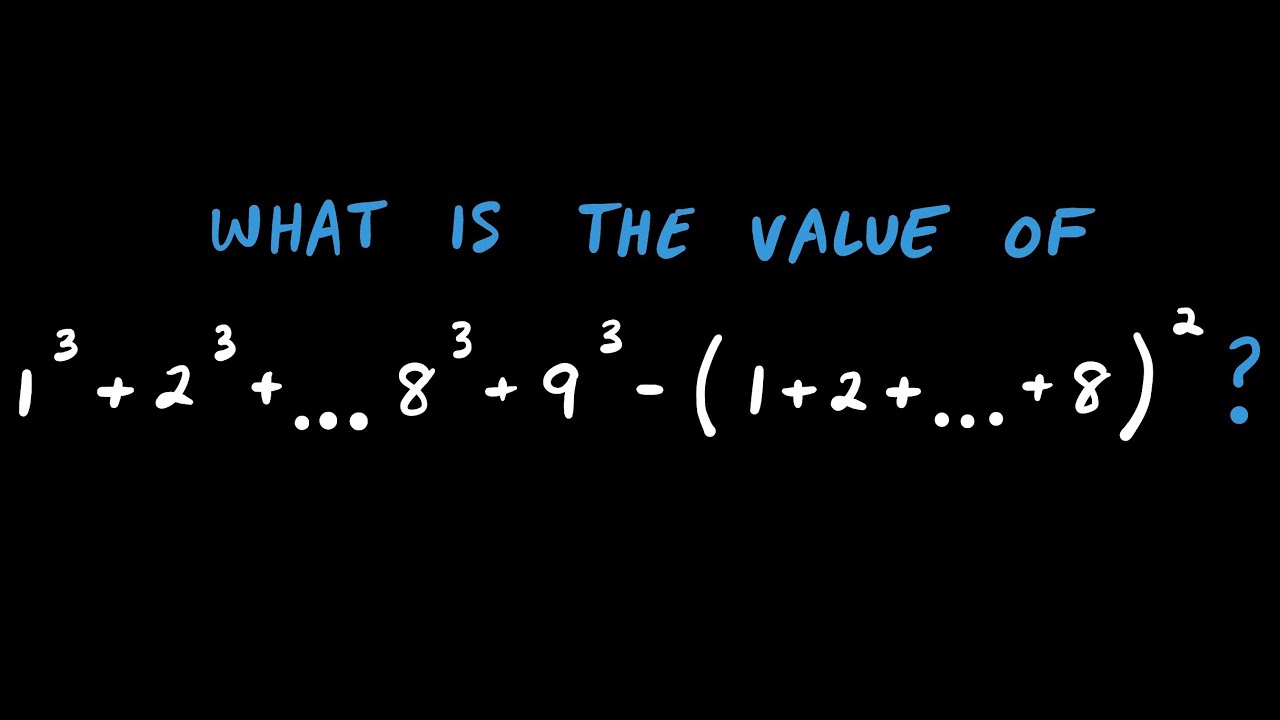 The Sum of Consecutive Cubes and Squaring Consecutive Numbers - YouTube