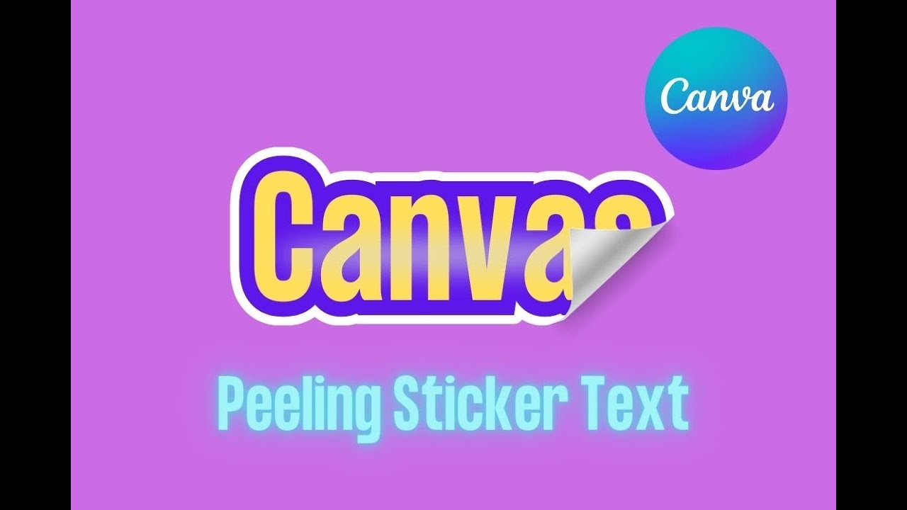 How To Create a Peeling Sticker Text Effect in Canva | Easy Tutorial ...
