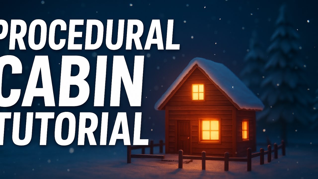 Procedural Cabin Tutorial | Cozy Winter Scene in Blender - YouTube
