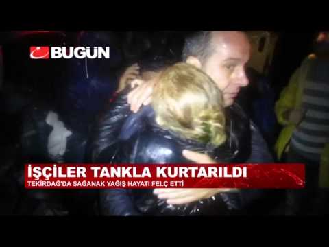 SAĞNAK YAĞIŞ TEKİRDAĞ'DA HAYATI FELÇ ETTİ