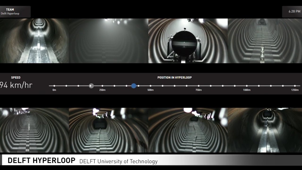 Delft Hyperloop Pod test 29 January 2017 - YouTube