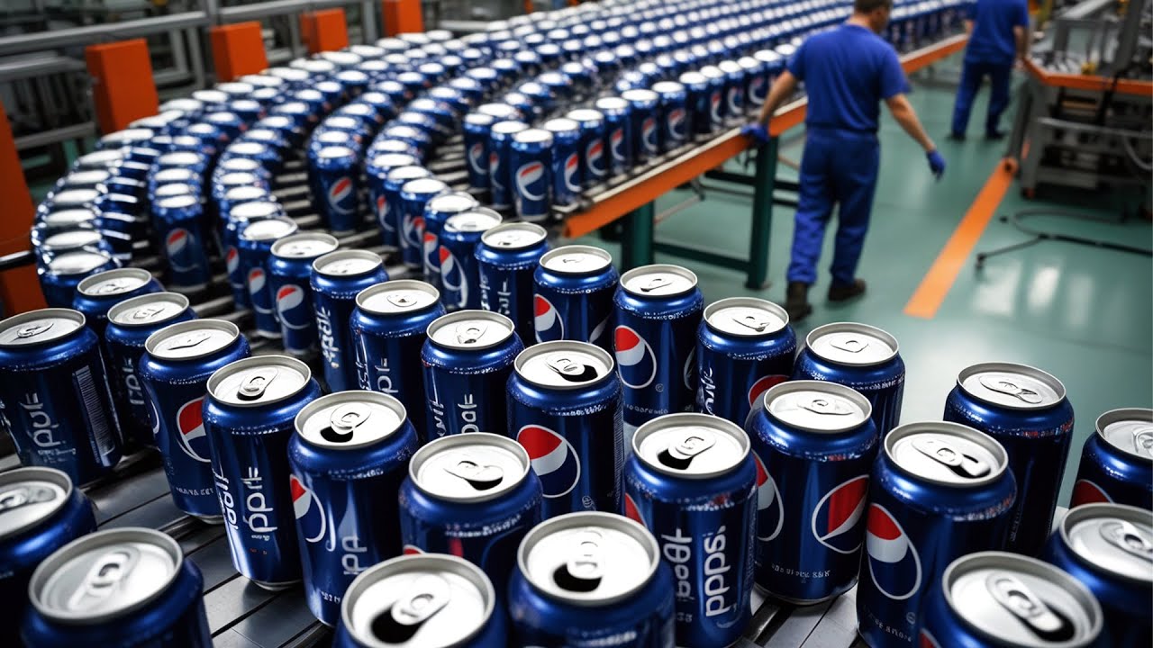 Cómo se fabrica Pepsi en la fábrica | Increíble línea de fabricación de ...