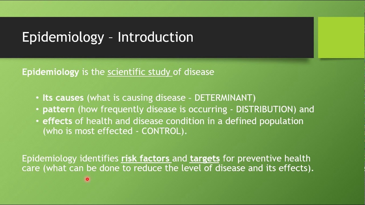 Basic Epidemiology - YouTube