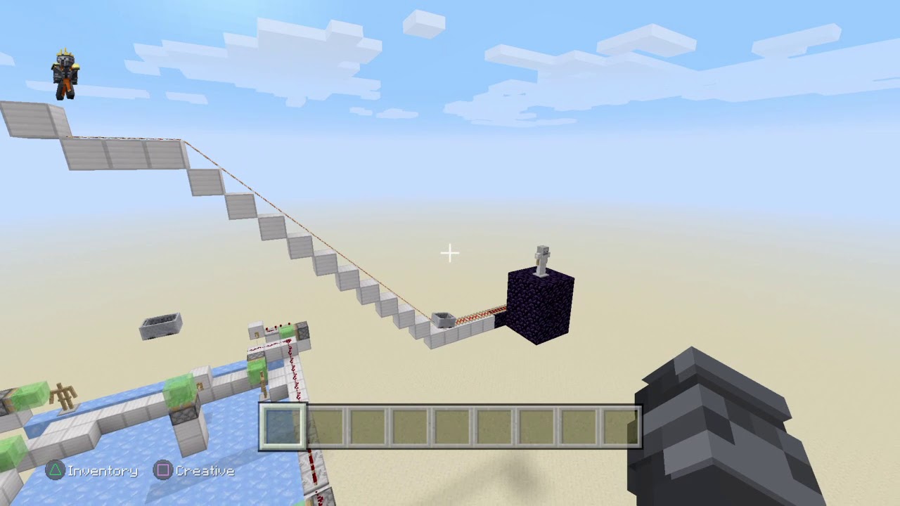 Crappy rube goldberg machine made in minecraft in the middle of the ...